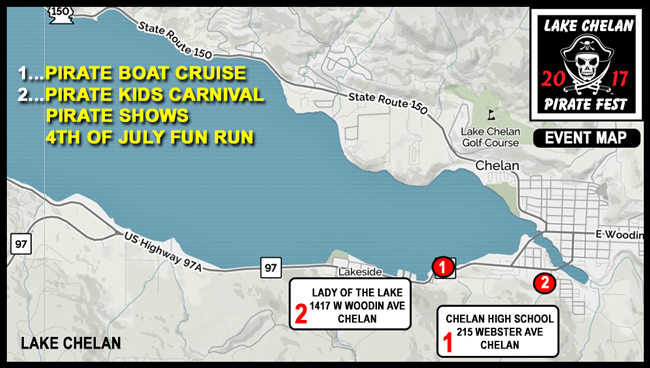 Lake Chelan Pirate Fest Official Website - Directions Page